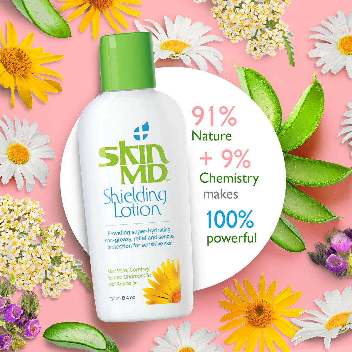 Skin MD Shielding Lotion 8oz and 4oz (with pump) – SkinMD Online Store